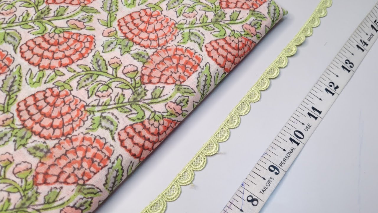 Printed Fabric से बनाएं Plain Trouser का Simple और Beautiful Design ...