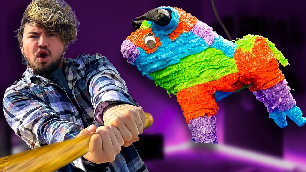 Jc HITS Piñata IN HIS ROOM!!! - YouTube