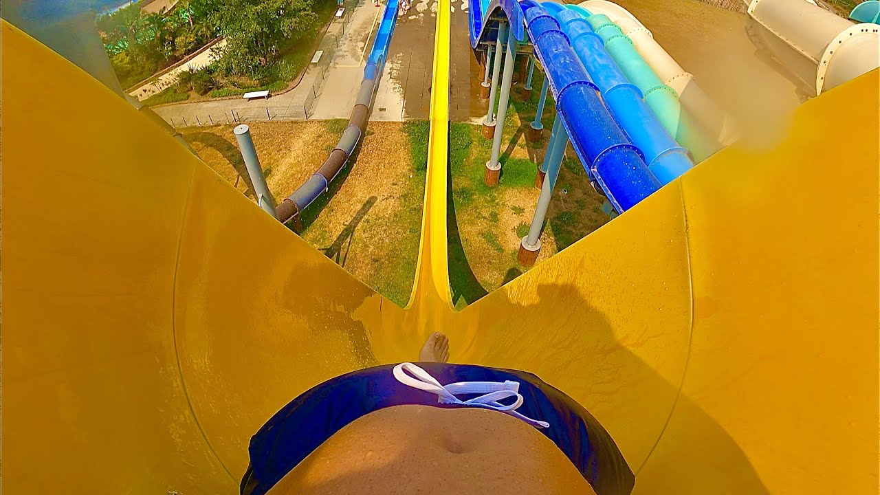 Kamikaze Water Slide at Aquatico Inbursa Waterpark - YouTube