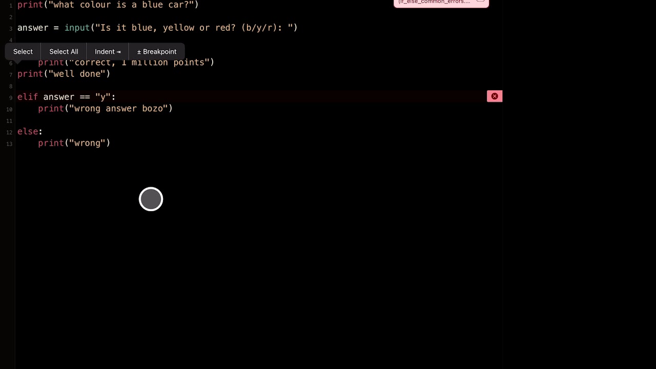 Python Invalid Syntax If Else Common Errors YouTube