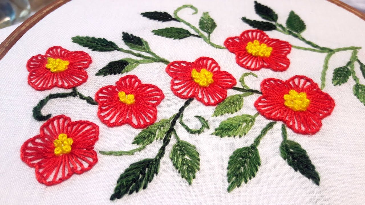 Button Hole Stitch | Hand Embroidery - YouTube