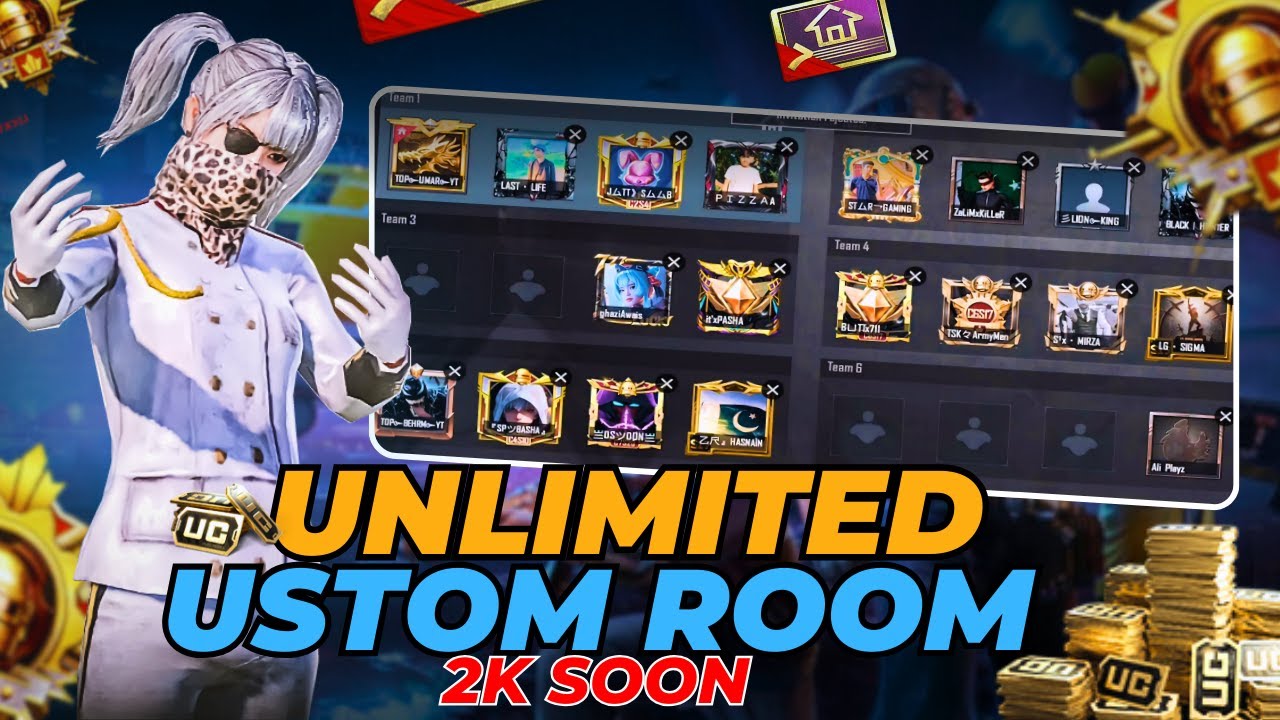 UNLIMITED CUSTOM ROOMS LIVE | PUBG MOBILE CUSTOM ROOMS | TOP UMAR ...