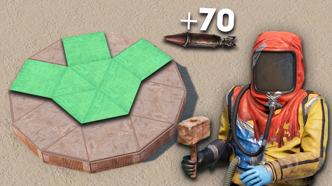 RUST - NEW PERFECT BASE for SOLO/DUO/TRIO design +70 rockets - YouTube