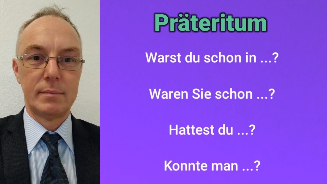 Deutsch, Präteritum, German, past tense, ging, nahm, hatte, sagte ...