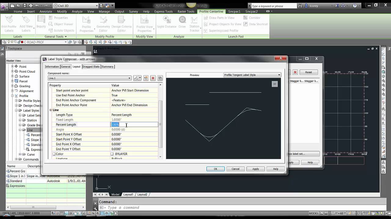 Profile Label with Arrows - YouTube