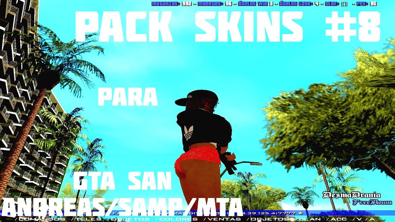 PACK SKINS #8 para GTA SAN ANDREAS/SAMP/MTA - YouTube