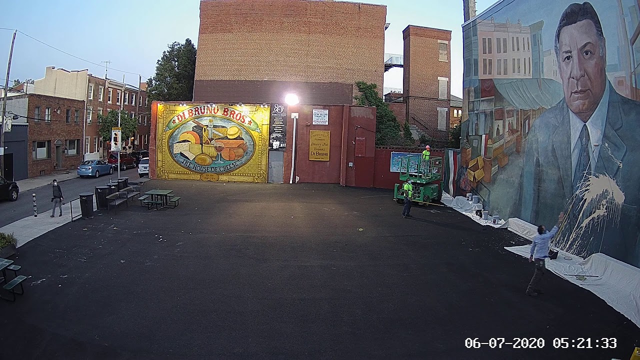 Time Lapse of Rizzo Mural (Philadelphia, PA) on 06/07/2020 - YouTube