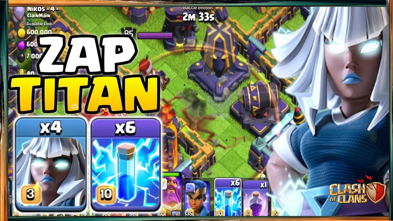 ZAP Electro TITAN SMASH - Legend League ATTACK STRATEGY Clash of Clans ...