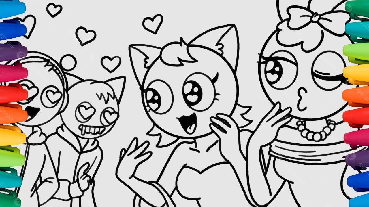 Incredibox Sprunki Coloring Pages - Pink Wenda Got a GLOW UP! 💕 - YouTube