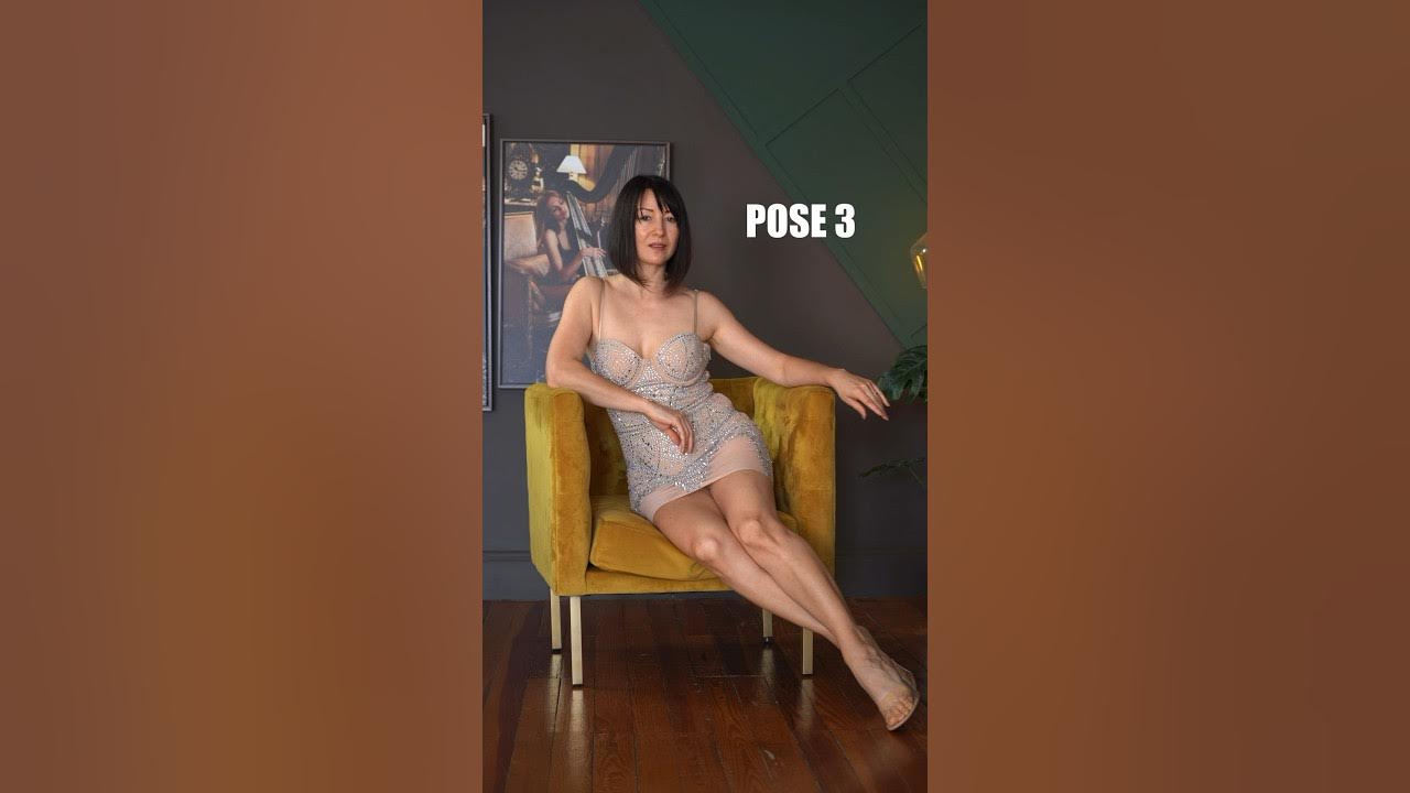 3 Seductive Teasing Poses in a Mini Dress - YouTube