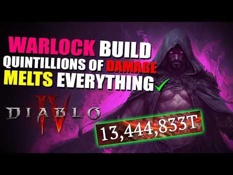 QUINTILLIONS... - EVISCERATE Warlock Build MELTS EVERYTHING in Diablo 4 Season 13!