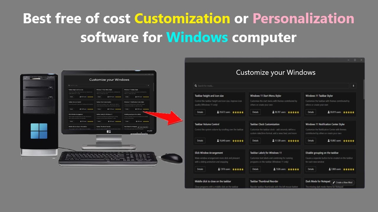 Best free of cost Customization or Personalization software for Windows ...