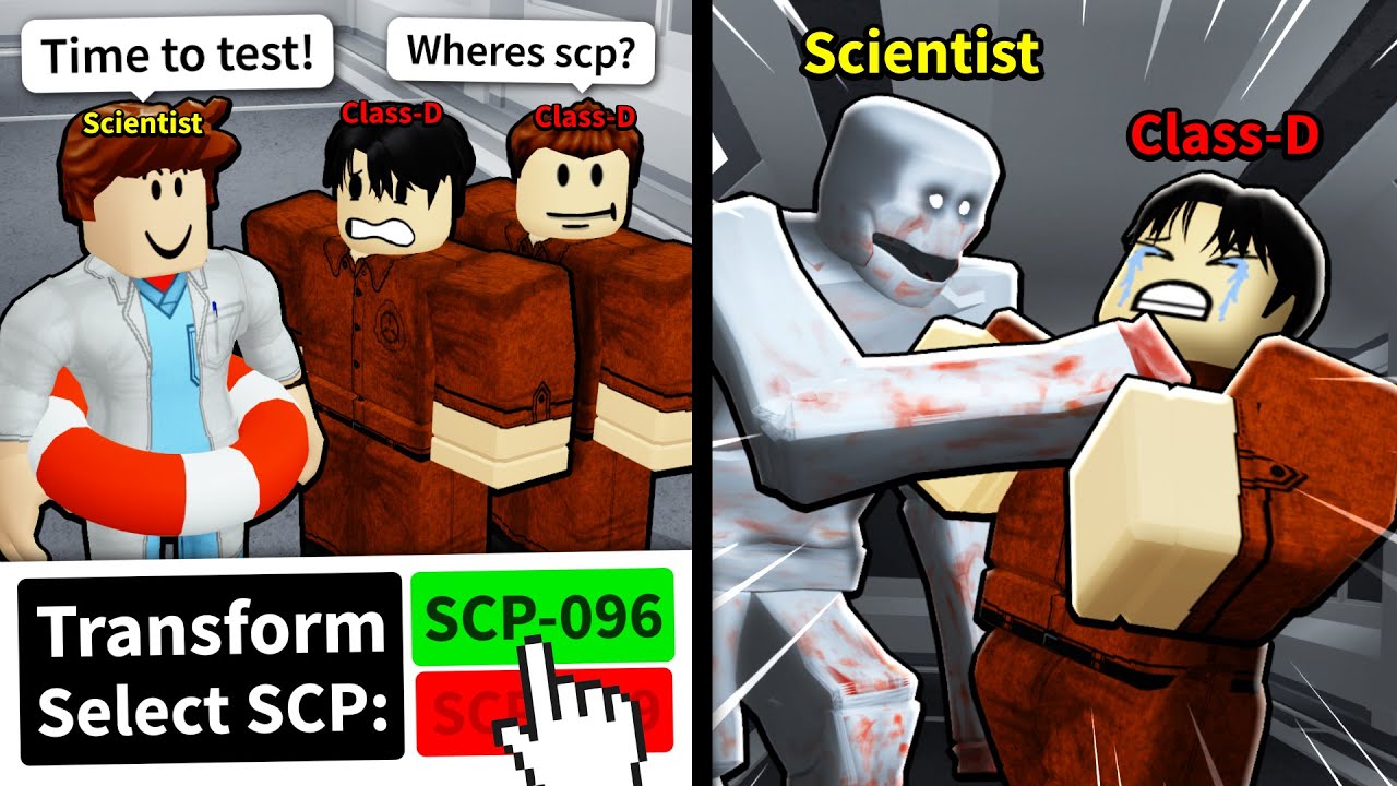 Roblox SCP transform trolling.. (Area 02 Update) - YouTube