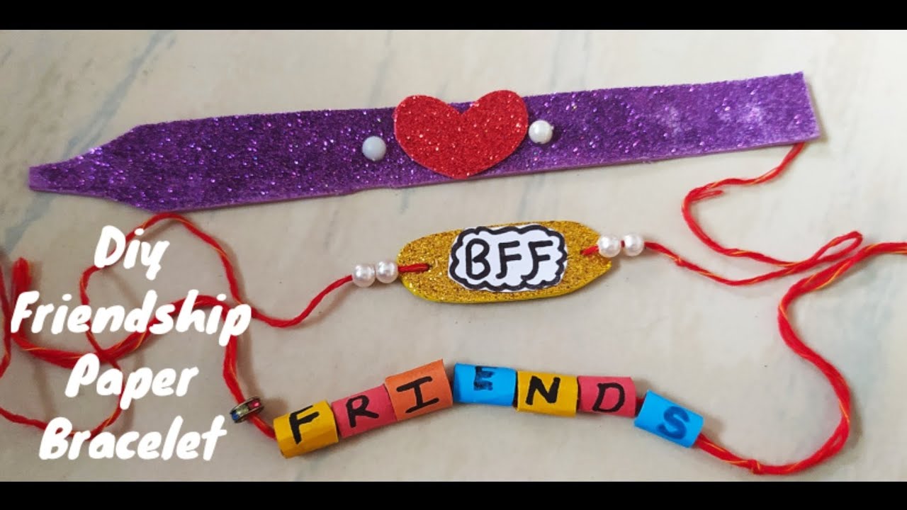 Friendship day band | Friendship day gift idea | Friendship day paper ...