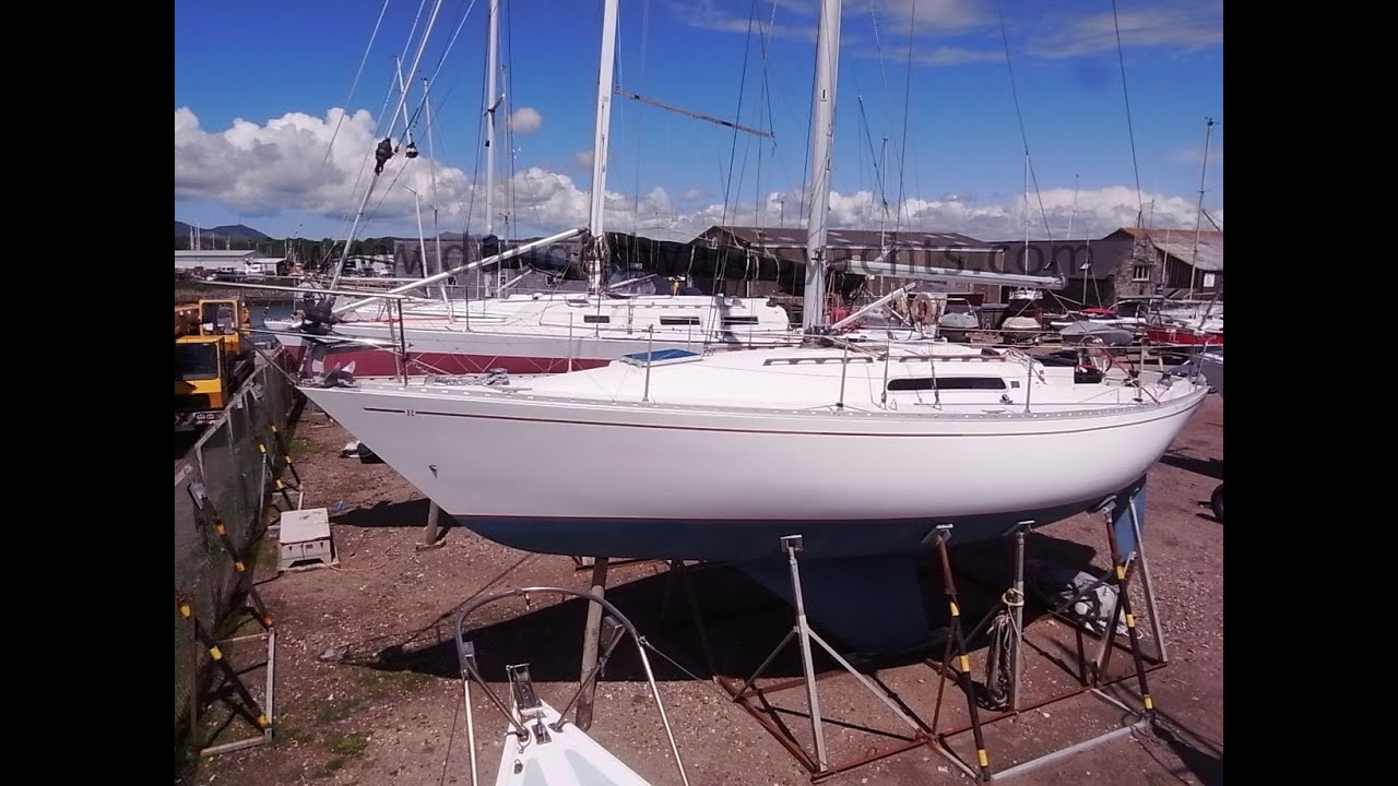 Colvic UFO 34 Fin Keel Yacht. North Wales. £15,750. SOLD. - YouTube