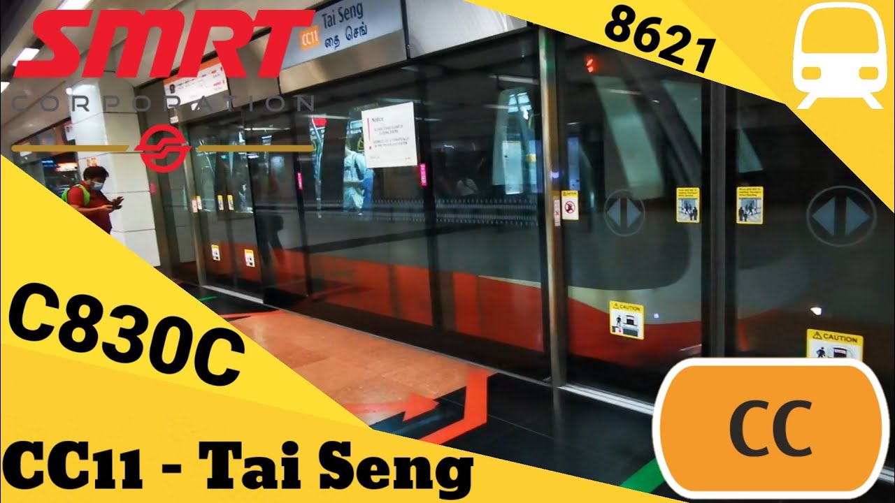 SMRT CCL C830C [8621] CC11 Tai Seng - YouTube