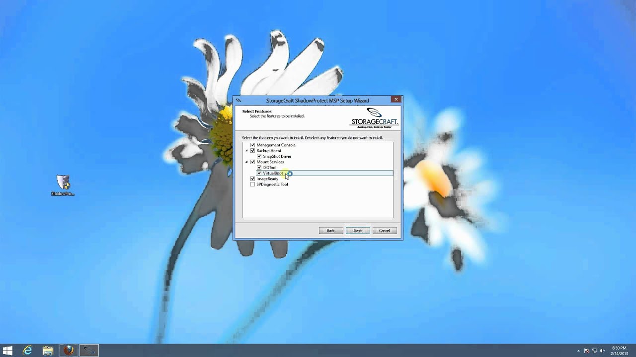 Installing ShadowProtect 5.0 MSP - YouTube