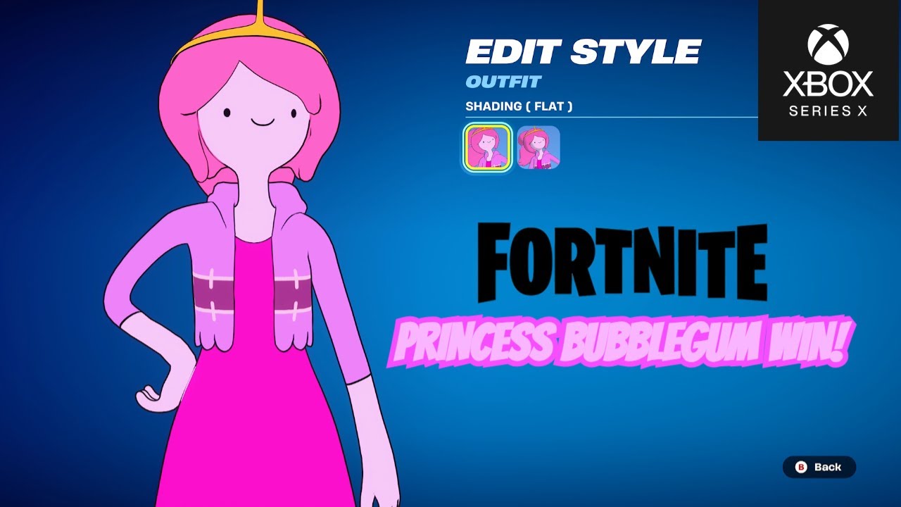 FORTNITE PRINCESS BUBBLEGUM WIN! XBOX CHAPTER 6 SEASON 2 - YouTube
