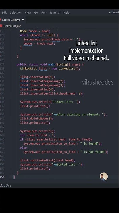 Linked list implementation! - YouTube