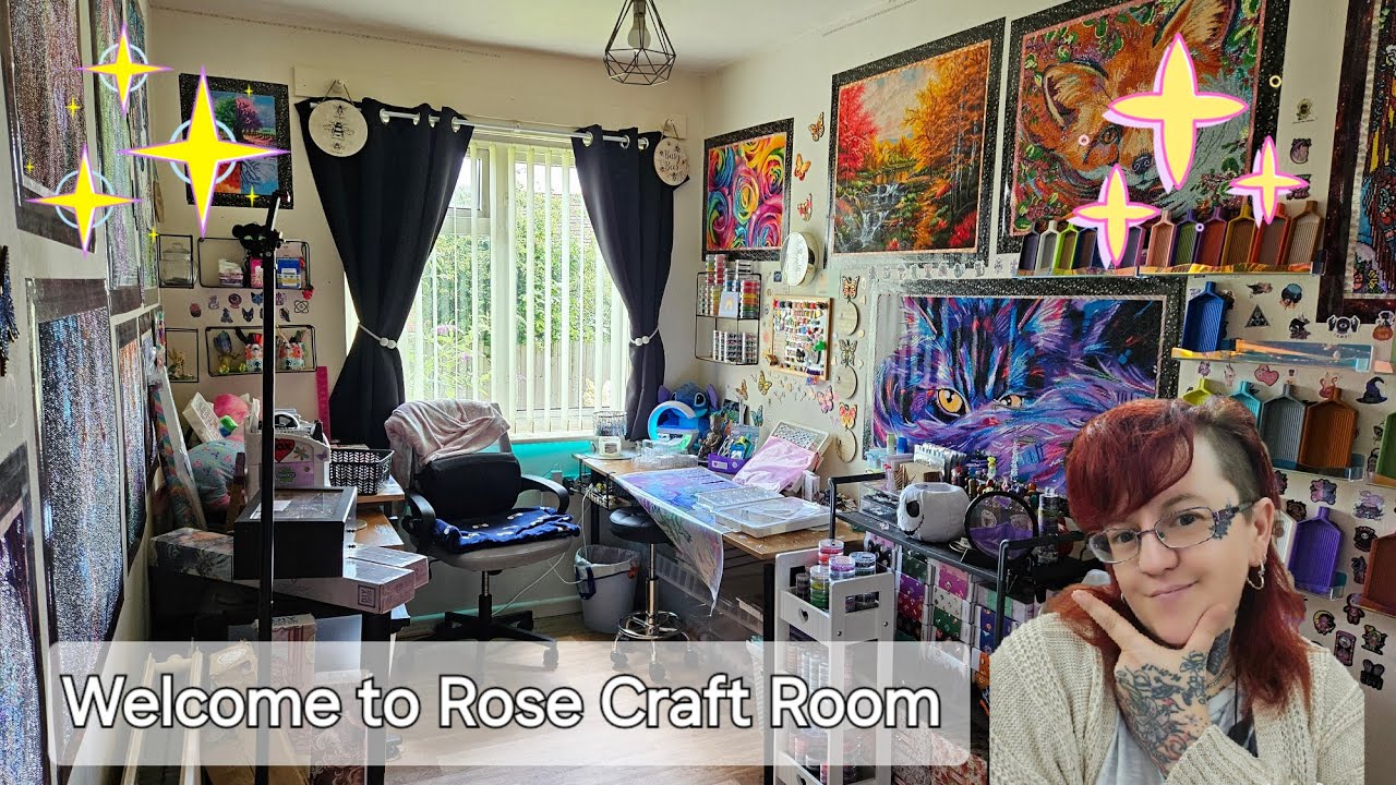 Welcome to my Rose Craft Room - Let's take a Tour... - YouTube