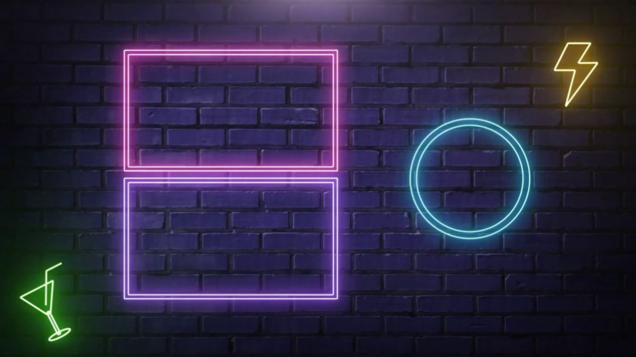Neon Outro Template (Download Link) - YouTube