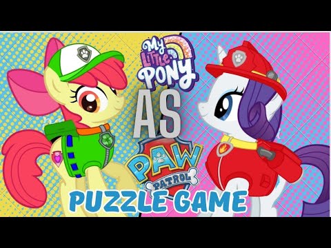my little pony as paw patrol pony,nice mix of characters,rarity as ...