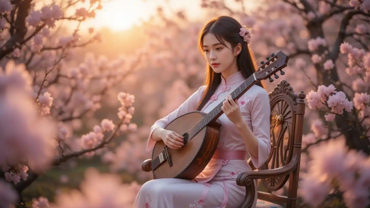 A beautiful girl's 🎶musical performance accompanied by beautiful ...