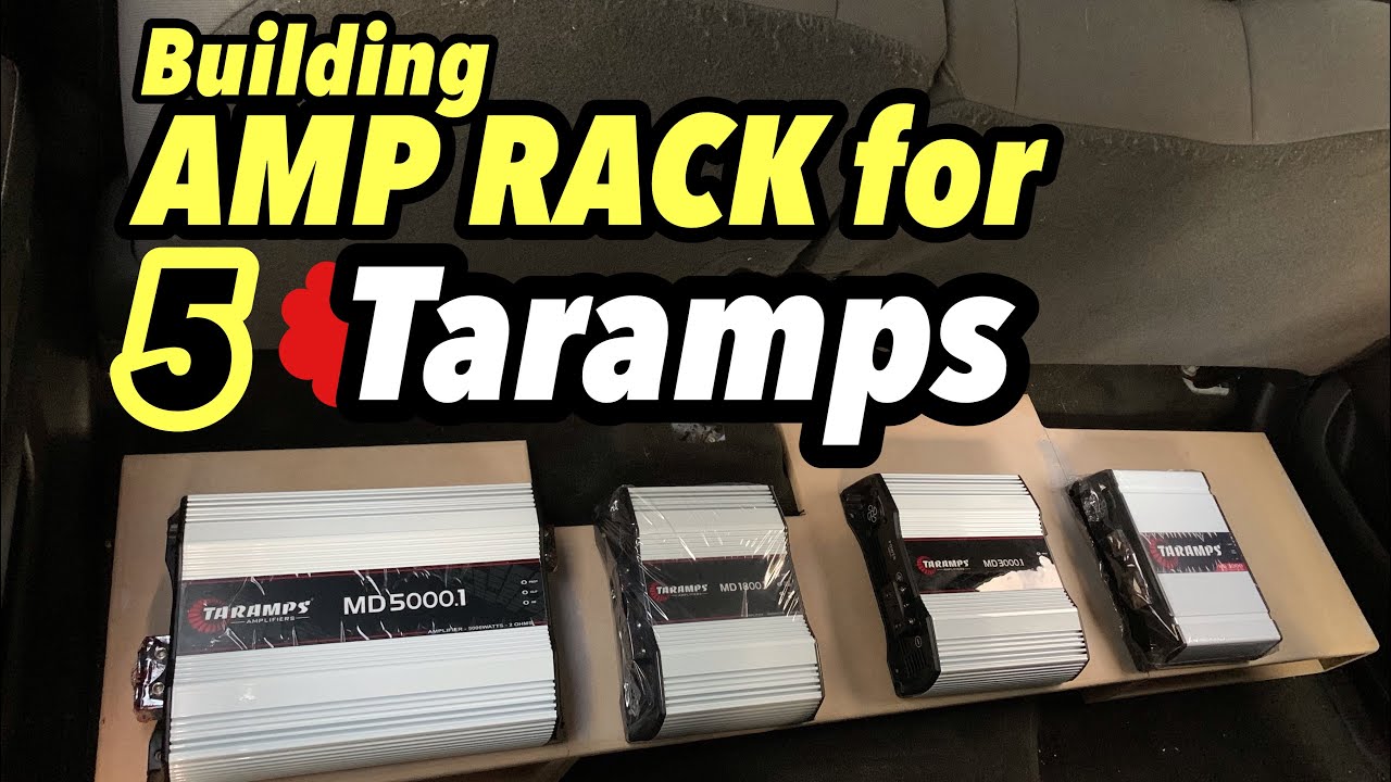 Amp Rack for 5 Taramps amplifiers is STRONG and Done! - YouTube