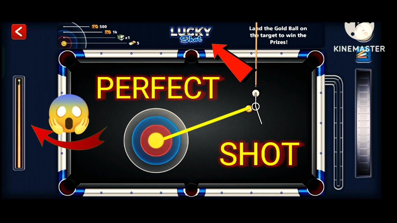 LUCKY SHOT#8||GOLDEN SHORT WITH BEGINNER CUE - YouTube