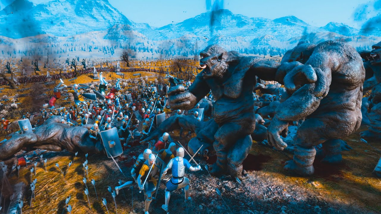 CAN 200 GIANT CYCLOPS BEAT 3,000 MEDIEVAL SOLDIERS | Ultimate Epic ...