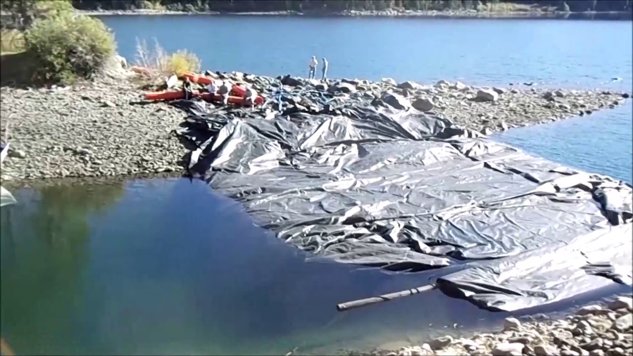 21ft tall AquaDam, Intake Gate Isolation, Lake Independence, Truckee ...