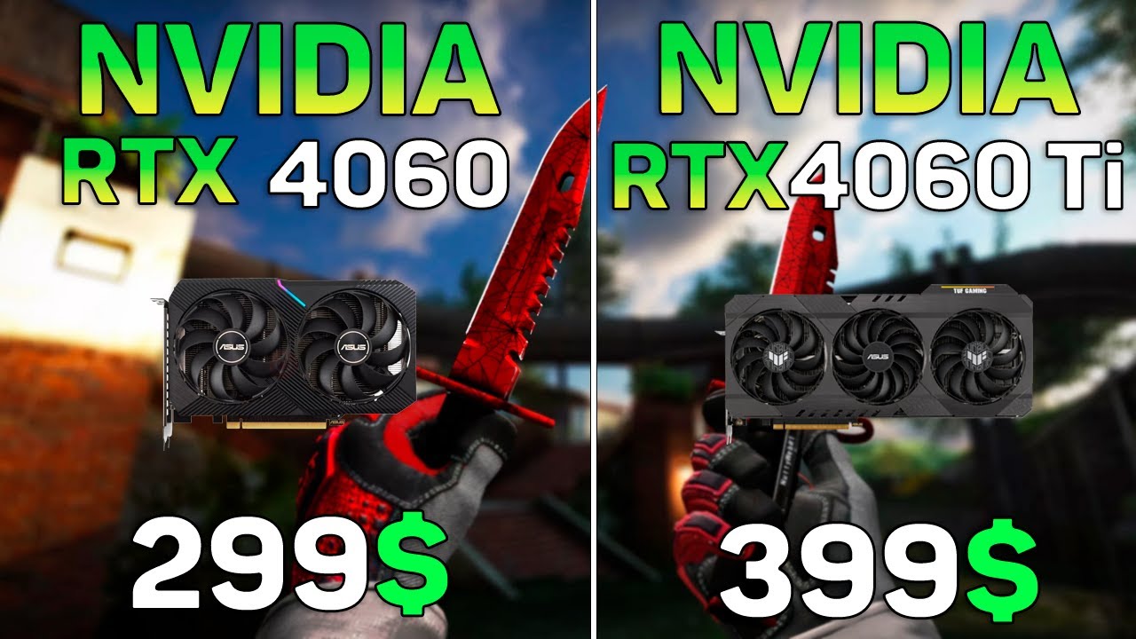 RTX 4060 vs RTX 4060 TI - 8 Games Benchmark Test - YouTube