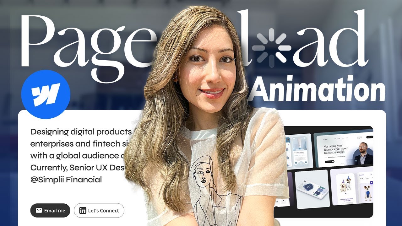 How to add page load animation in Webflow on your UX portfolio website ...