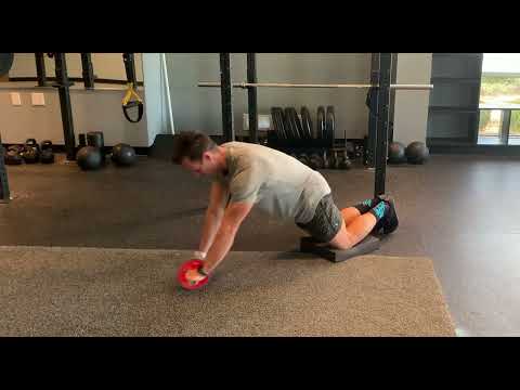 Ab Wheel Rollout- Kneeling Oblique - YouTube