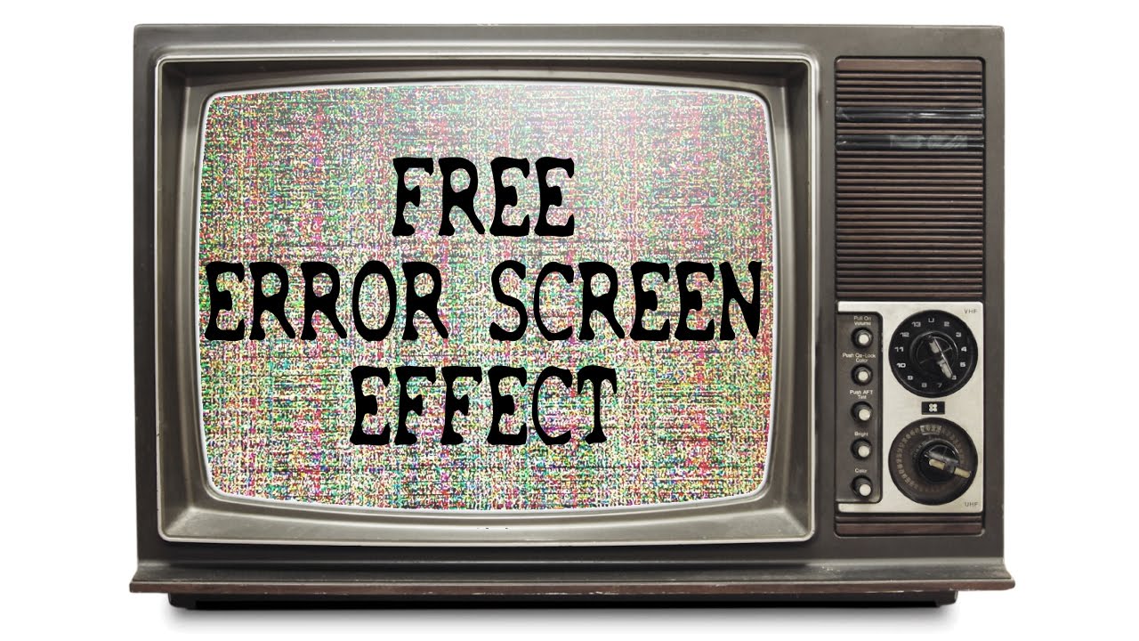 Free Error Screen VFX (720p) - YouTube
