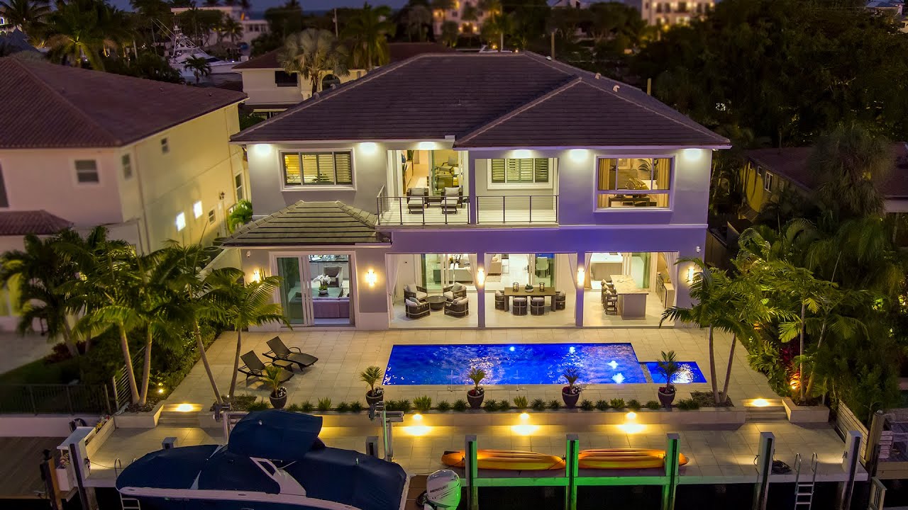 Luxury Mansion Tour | Contemporary Deepwater Estate | Lighthouse Point ...