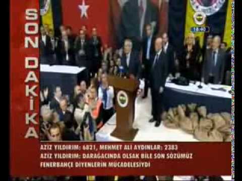 Sonuçların Açıklandığı An ve Aziz Yıldırım'ın Açıklamaları, Fenerbahçe Seçim Kongresi
