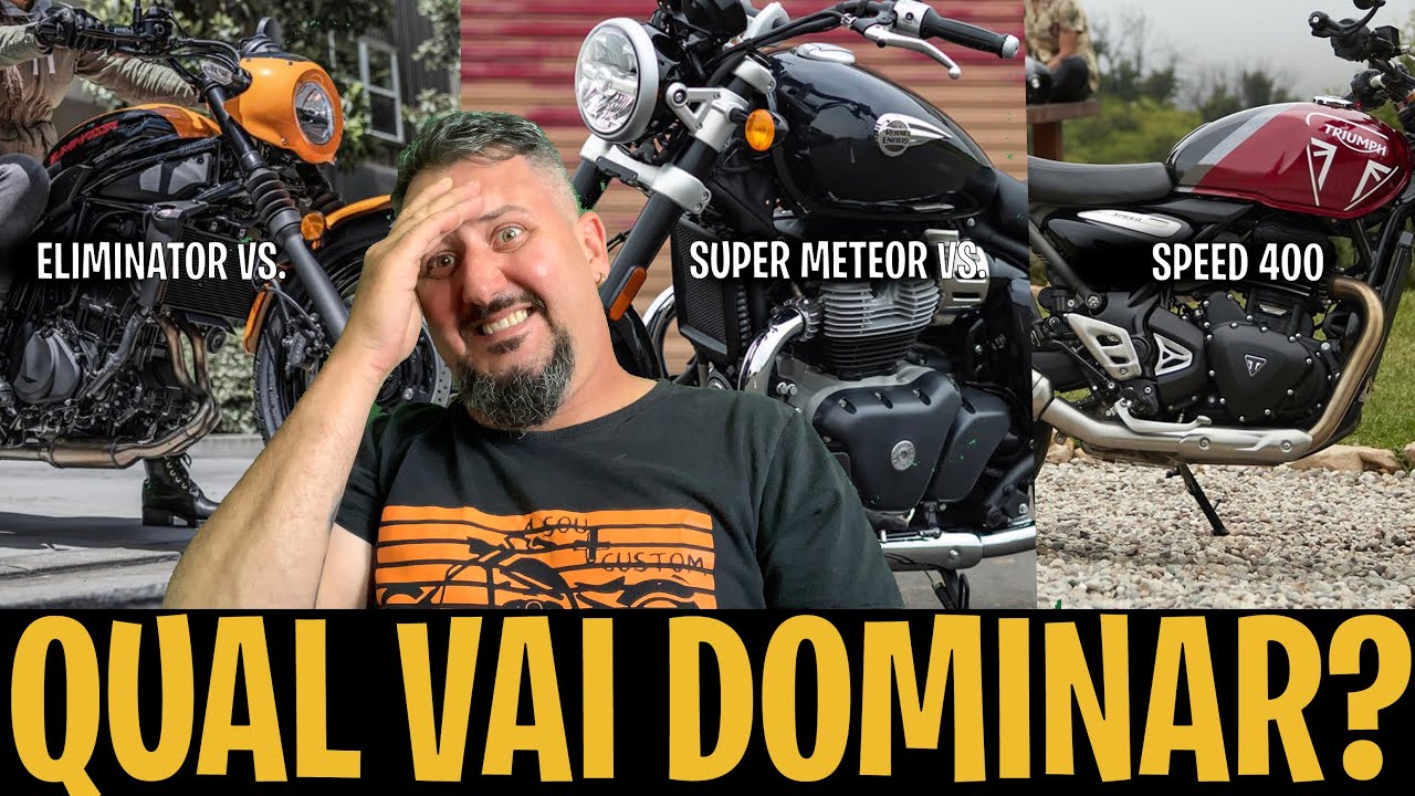 Kawasaki Eliminator vs. Royal Super Meteor vs. Triumph 400: QUAL VAI ...