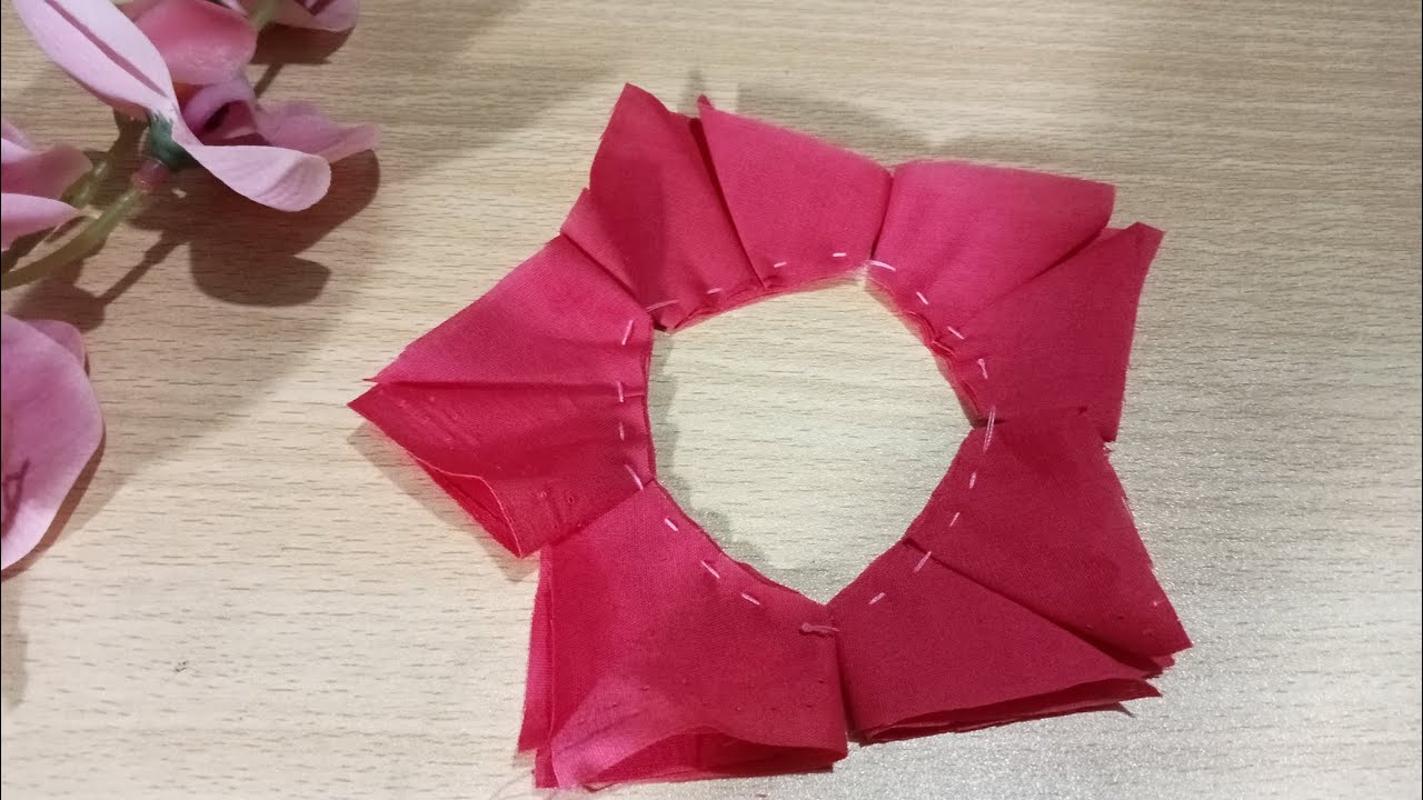 Very Easy And Adorable Satin Flowers making tutorial|| DIY Homemade ...