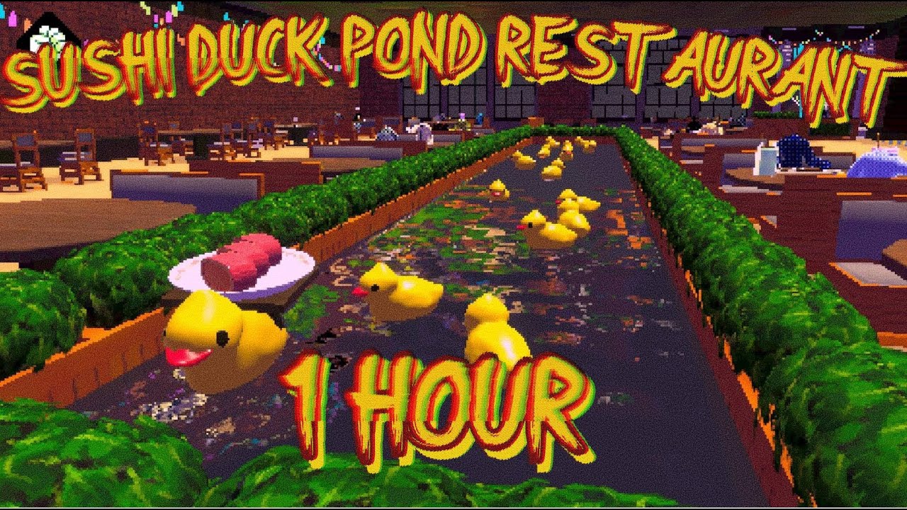 1 Hour relaxing sushi duck pond scene from -256 - YouTube