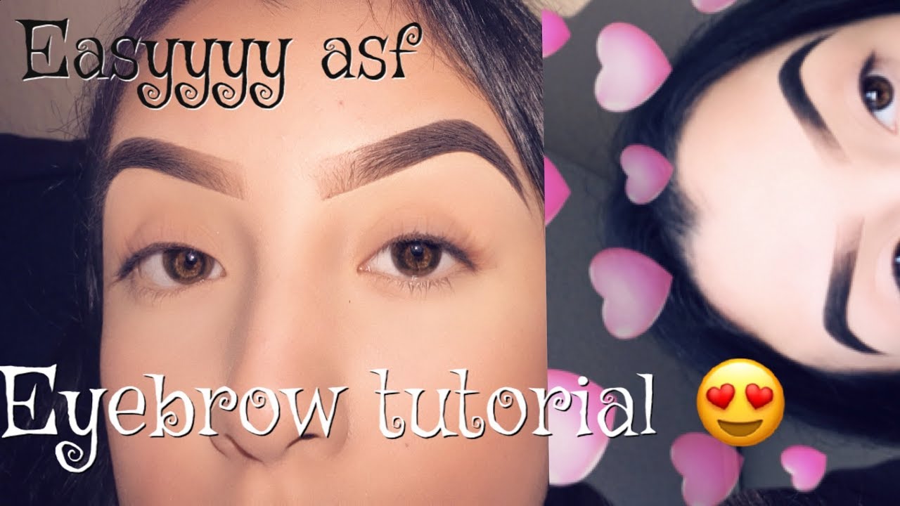 EYEBROW TUTORIAL 😍 - YouTube
