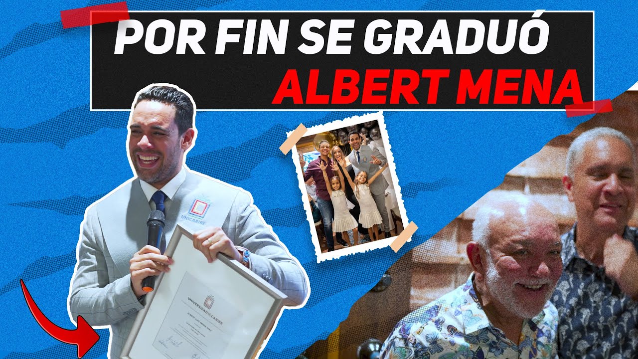 ALBERT MENA CELEBRA SU GRADUACIÓN LUEGO DE 18 AÑOS ESTUDIANDO - YouTube
