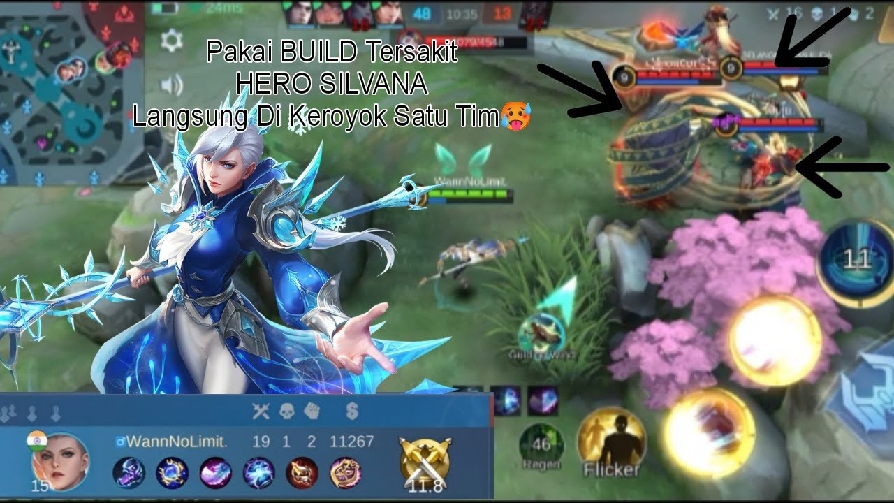 GAMEPLAY SILVANA BUFF ITEM & BUILD SILVANA 2023 TERSAKIT - YouTube