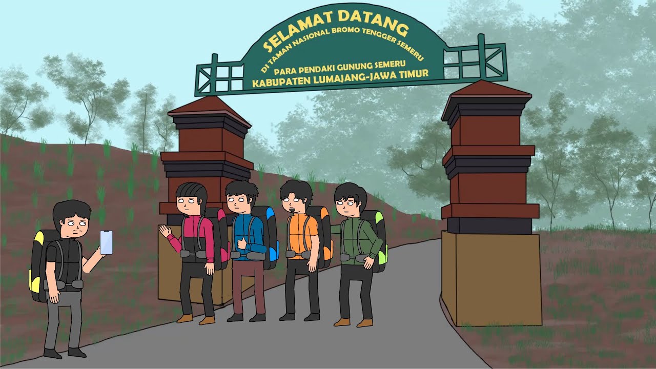 CERITA PENDAKIAN HORROR ! Tersesat di Gunung Semeru ! Kartun Horror ...