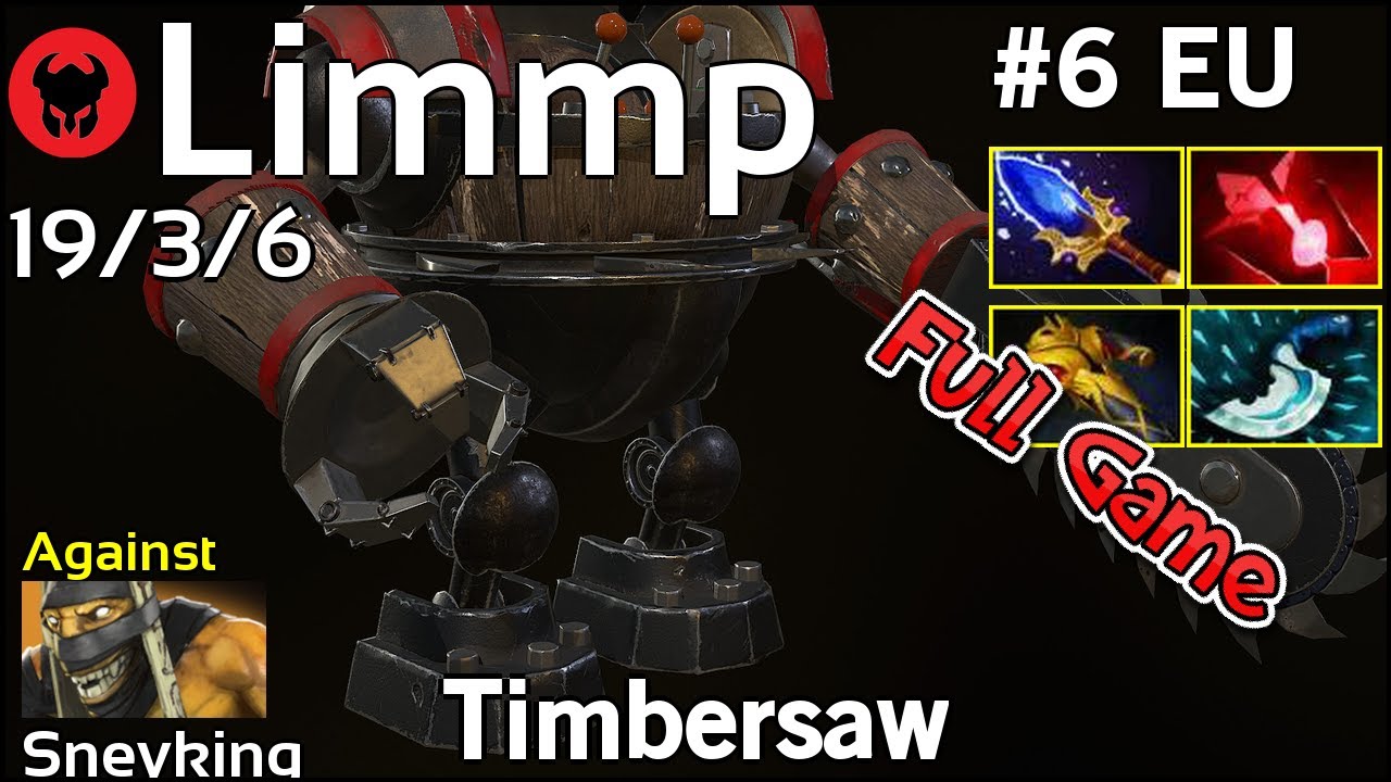 Limmp [coL] plays Timbersaw!!! Dota 2 Full Game 7.19 - YouTube
