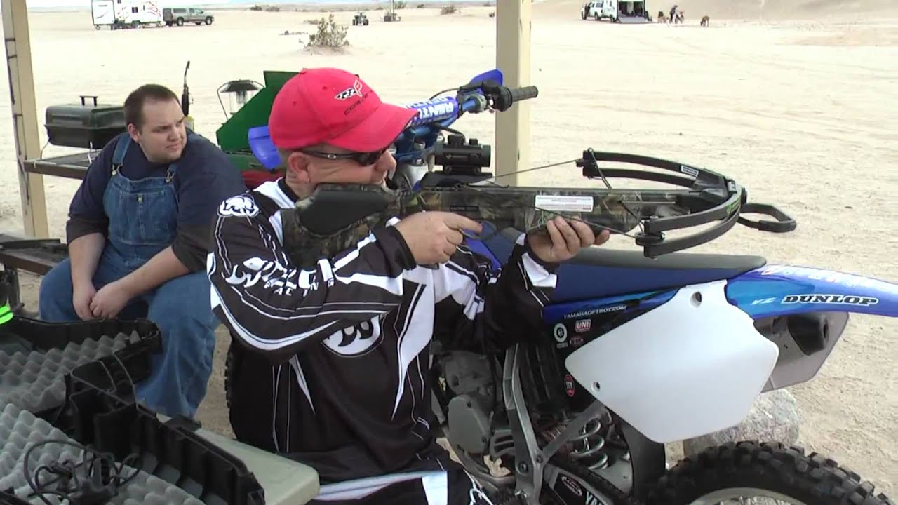 Crossbow loading, adjusting scope Jan 2010 - YouTube