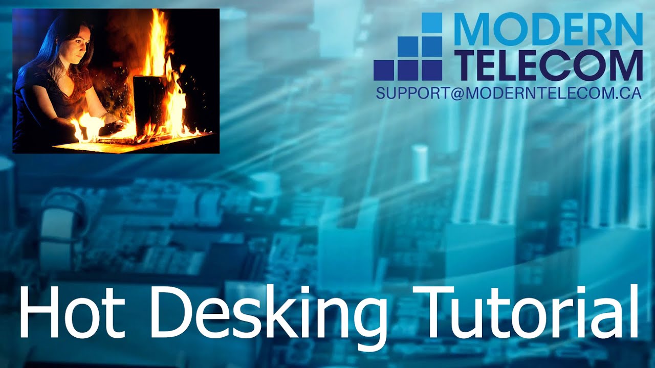 Hot Desking Tutorial - logging into your phone extension from any Modern Telecom phone - YouTube