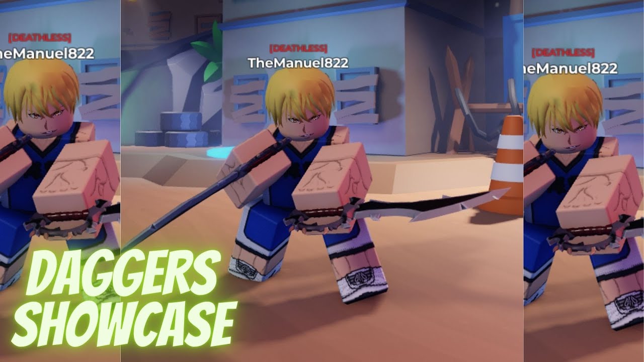 Daggers showcase Hunty Zombies | Roblox - YouTube