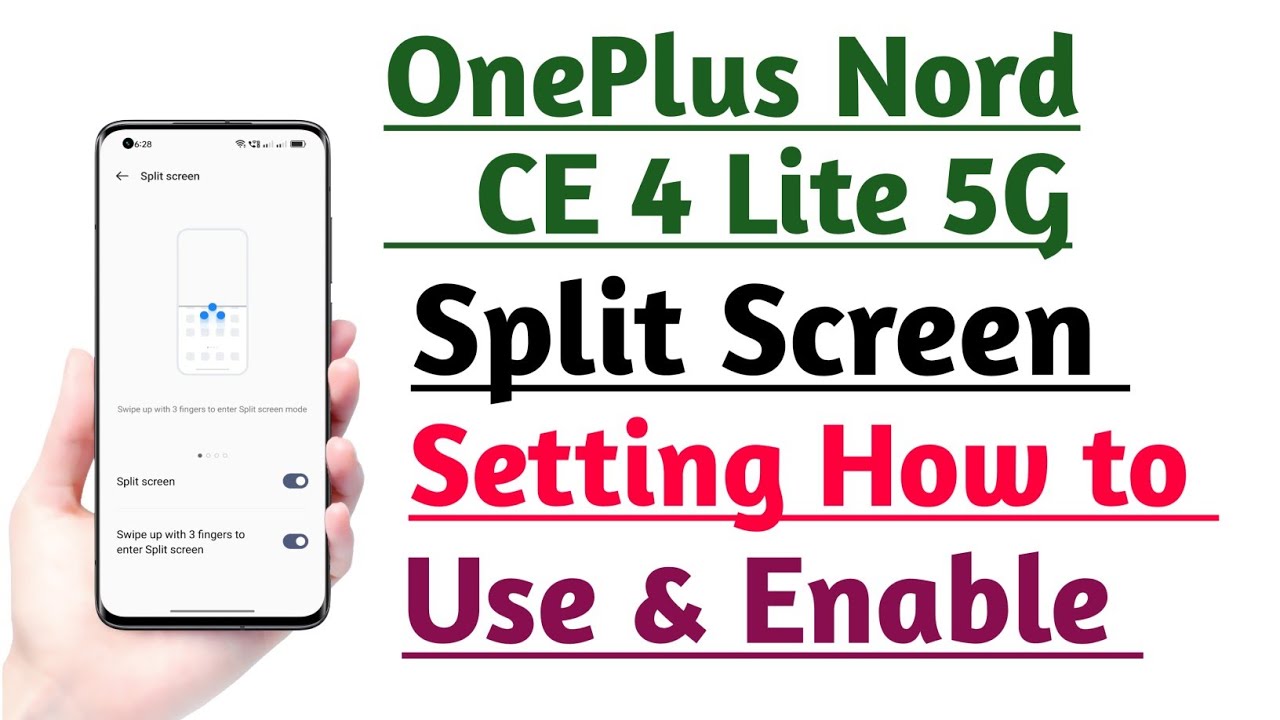 OnePlus Nord CE 4 Lite 5G How to Use & Enable Split Screen Setting Tips And Tricks - YouTube