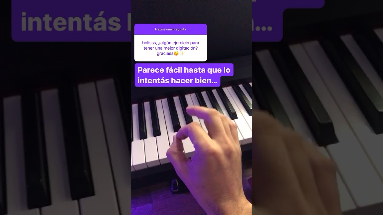 Piano Ejercicio Digitación - YouTube